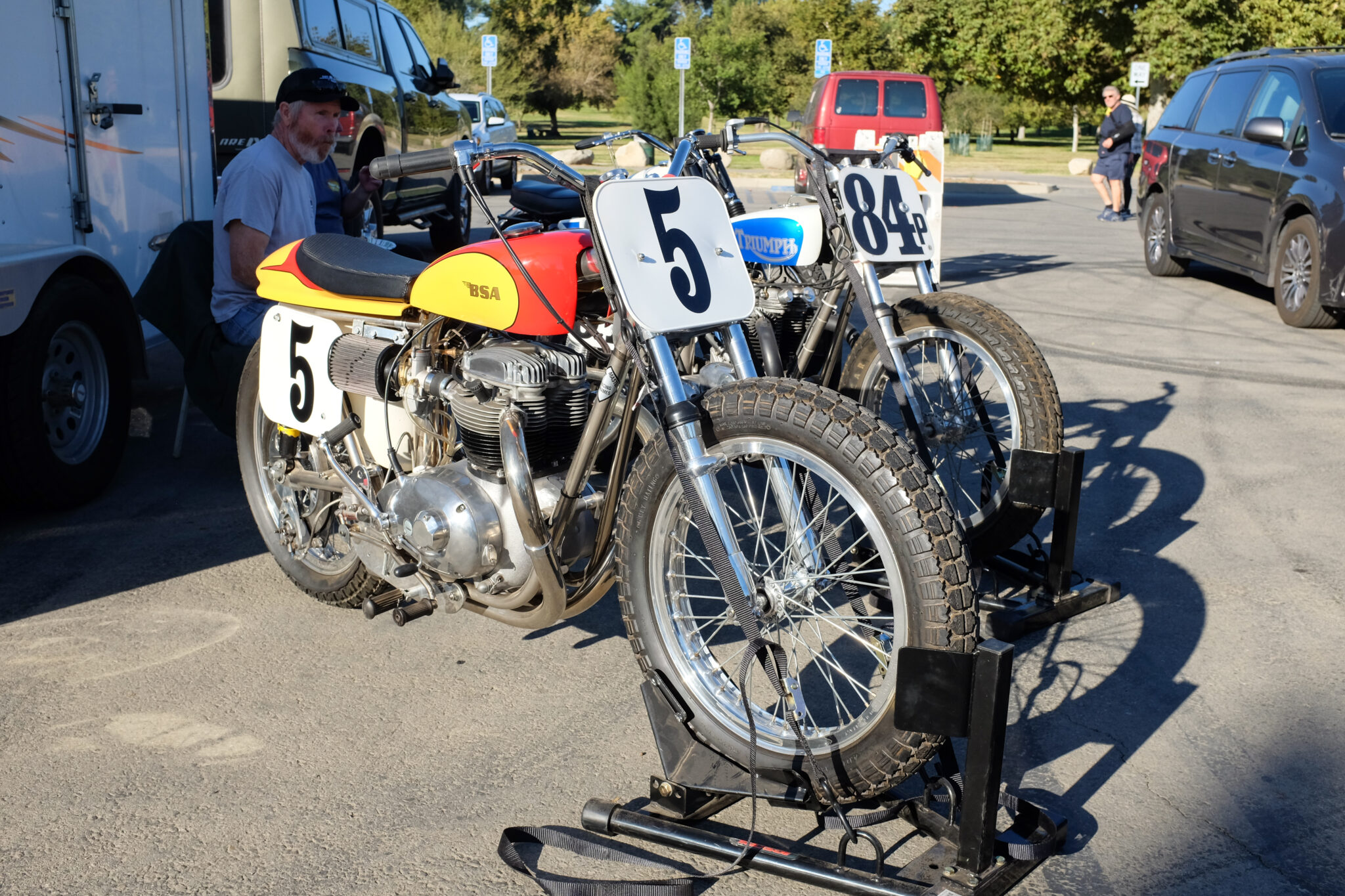 British Motorcycle Enthusiasts Flood Hansen Dam – Jimmy Mac On Two Wheels
